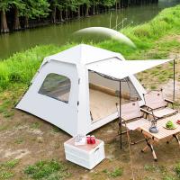 China Large Square 8 Person Camping Tent 190T Polyester Automatic Family Tent 4.5kg for sale