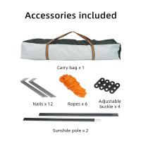 China Automatic Pop Up Hexagon Camping Tent 280x240x155cm 210D Oxford Cloth for 5-8 Persons for sale
