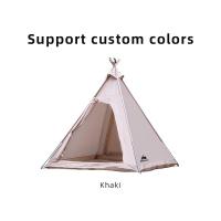 China Spacious Teepee Camping Tent 220x220x200 cm Double Doors Outdoor Picnic Shelter for sale