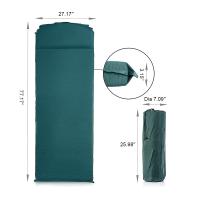 China TPU Self Inflating Double Camping Mat 196x69cm 8cm Thick Outdoor Sleeping Pad for sale