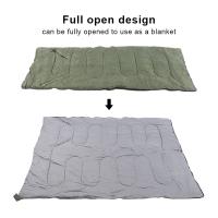 China Compact 1 Person Rectangular Sleeping Bag 210T Polyester for All Seasons 10-25C Lightweight 1.10kg for sale