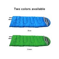 China 210T Polyester Flannel Sleeping Bag Rectangular 75x210cm Hollow Cotton Camping for sale