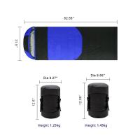 China Rectangular Down Camping Sleeping Bag 800g 1000g Fill Lightweight Warm for -15°C for sale
