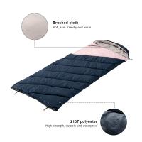 China Extra Wide Envelope Style Winter Sleeping Bags Sleeping Bag Pad With Pillow for sale