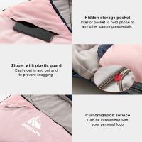 China Extra Wide Envelope Style Winter Sleeping Bags Sleeping Bag Pad With Pillow for sale