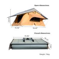 China Full Automatic Lightweight Soft Top Roof Top Tent 240x193cm Outdoor Camping Car Top Tent for sale