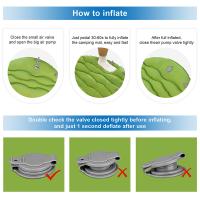China Foot Press Outdoor Camping Sleeping Pad 200x67cm 7cm Thick Cold Weather Insulated Mat for Adults Hiking for sale