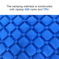 China Egg Groove Shaped Outdoor Sleeping Mat With Pillow Folding Sleeping Mat Camping for sale