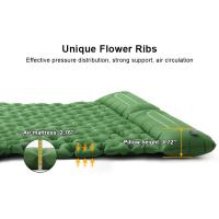 China Double Camping Pad 200x120cm 7cm Thick Backpacking Sleeping Mat with Pillow for sale