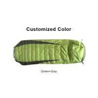 China Winter Mummy Sleeping Bag 1030g White Duck Down 220x85x50cm for Hiking Camping for sale