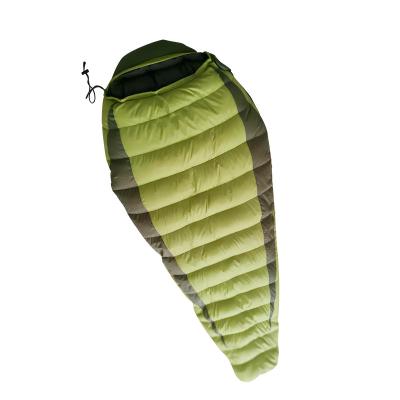 China Winter Mummy Sleeping Bag 1030g White Duck Down 220x85x50cm for Hiking Camping for sale