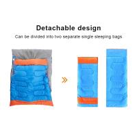 China Queen Size Waterproof 2 Person Double Sleeping Bag 210x150cm for Adults Camping for sale