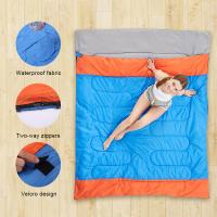 China Queen Size Waterproof 2 Person Double Sleeping Bag 210x150cm for Adults Camping for sale