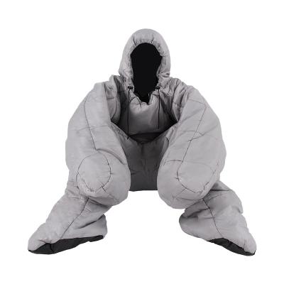 China 70.9 Inch Large Humanoid Wearable Sleeping Bag 180x65cm Outdoor Camping Single Person for sale