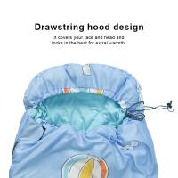 China Detachable Kids Sleeping Bag 165x70cm Poly Cotton Pongee Lined Hollow Fiber Fill for Warm Weather Camping for sale