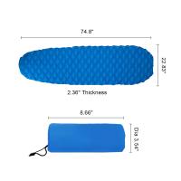 China Inflatable Outdoor Sleeping Pad 190 X 58cm Backpacking Sleeping Pad Ultralight Camping Mat for sale