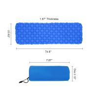 China Compact Inflatable Sleeping Pad 5cm Thickness 510g Lightweight Camping Bed Pad 40D Nylon TPU for sale