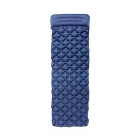 China 6cm Thick Inflatable Camping Mat 40D Nylon TPU Outdoor Sleeping Mattress with Attached Pillow for sale