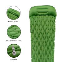 China 40D Nylon TPU Ultralight Inflatable Sleeping Pad 190x60cm Hiking Air Mattress for sale