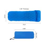 China 40D Nylon TPU Ultralight Inflatable Sleeping Pad 190x60cm Hiking Air Mattress for sale