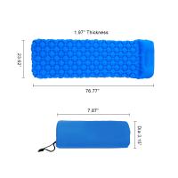 China Innovative Inflatable Camping Mat Built-In Pillow Comfort Sleeping Pad Camping for sale