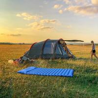 China Lightweight Compact Outdoor Sleeping Pad Camping Mattress Pad With Pillow Camping Foldable Mat for sale