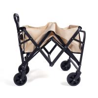 China Steel Frame Folding Wagon Cart Compact Foldable Wagon For Camping Creative Outdoor Wagon for sale