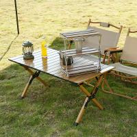 China Aluminum Portable Lightweight Table For Camping Camping Folding Roll Up Table Lightweight for sale