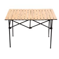 China Aluminum Folding Camping Table 120x60x66cm Lightweight Portable High Table 30kg Capacity for sale