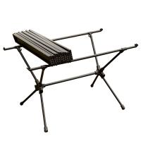 China 4-6 Person Large Folding Camping Table With Telescopic Legs Lightweight Aluminum Folding Table for sale