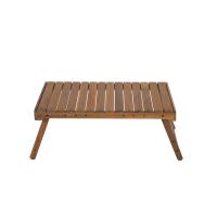China Oak Wood Portable Folding Picnic Table 67x39x28 cm 30kg Capacity for Camping for sale