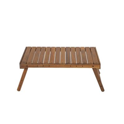 China Oak Wood Portable Folding Picnic Table 67x39x28 cm 30kg Capacity for Camping for sale
