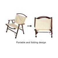 China Eco Friendly Beech Wood Folding Camping Chair 120kg Capacity Lightweight 2.4kg for Outdoor Picnic for sale