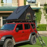 China 65kg Triangle Hard Shell Roof Tent 212x131x155cm Quick Automatic Opening for SUV Camping for sale