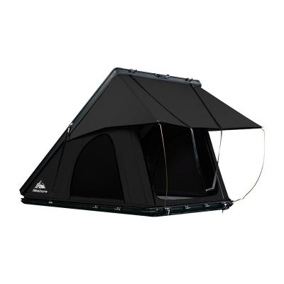 China Weatherproof Triangle Roof Top Tent Hard Shell Camper 212x131x155cm Open 300gsm Polyester for sale