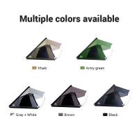 China Hard Shell Aluminum Roof Top Tent 212x131x155cm for SUV Van Camping 65kg for sale