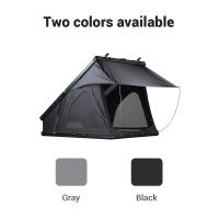 China Hardshell Aluminum Clamshell Light 4 Person Roof Top Tent for sale
