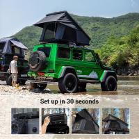 China 300gsm Polyester Fabric Fast Fit Hard Shell Roof Top Tent 212x131x155cm Open Size for sale