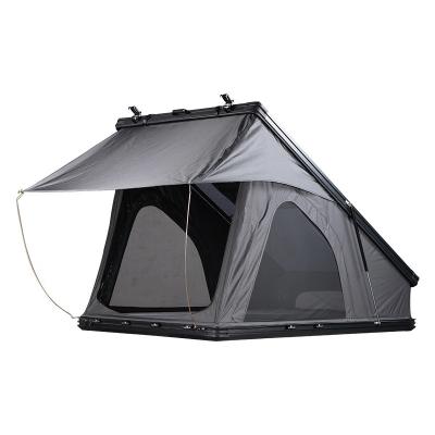 China 300gsm Polyester Fabric Fast Fit Hard Shell Roof Top Tent 212x131x155cm Open Size for sale