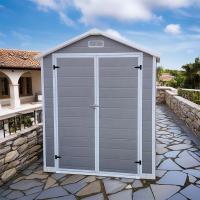 China 6x4ft Knocked-down Structure Backyard Storage Shed Double Swing Door Outdoor Storage Shed for sale
