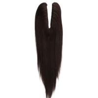 China Remy Human Hair U Part Topper 16 Inch 60g Lace Weft Undervent Coating for Women for sale