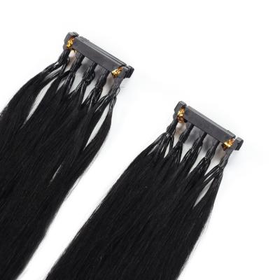 China 2nd Generation 6D Human Hair Extensions 100% Remy 14-28 Inch Custom Colors for sale