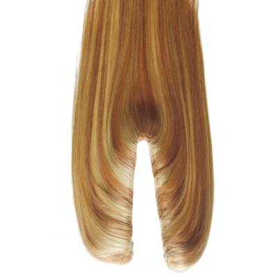 China European Human Hair U Part Topper 16 Inch 60g Dyeable Straight Hairpiece for Volume for sale