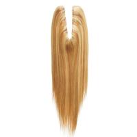 China European Human Hair U Part Topper 16 Inch 60g Dyeable Straight Hairpiece for Volume for sale