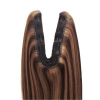 China European Human Hair U Part Topper 16 Inch 60g Dyeable Straight Hairpiece for Volume for sale