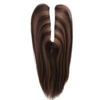 China European Human Hair U Part Topper 16 Inch 60g Dyeable Straight Hairpiece for Volume for sale