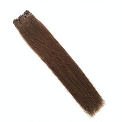 China 100g Remy Human Hair Sew in Weft Double Drawn Blonde Russian Weft Extensions 14-26 Inch for sale