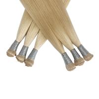 China 100% Remy Human Hair Handtied Wefts Double Drawn 14-26 Inch 100g per Bundle for sale