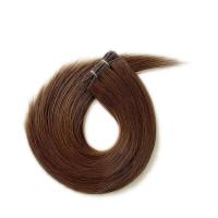 China 100% Virgin Russian Human Hair Machine Weft Extensions 14-26 Inch Cuticle Aligned Dyeable for sale