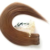 China Double Drawn Cuticle Aligned Ombre Color Machine Weft Hair Extensions 100g 100% Remy Human Hair for sale